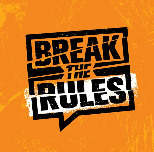 Break the rule Vector Art Stock Images | Depositphotos