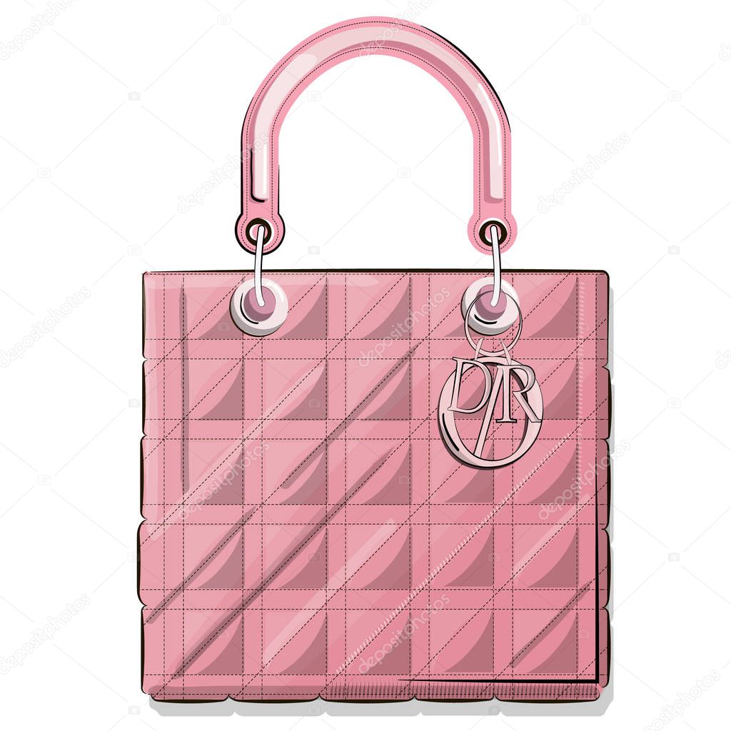 Bolso gráfico dibujado a mano del bosquejo de la manera del vector ...