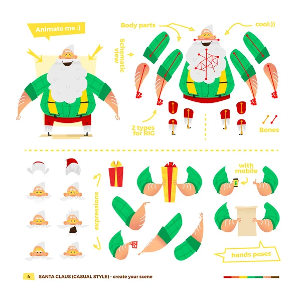 Santa Claus Body Template