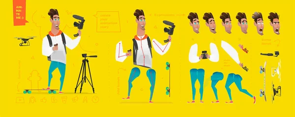 Stylized character body parts Stock Vector by ©alexdrumcheg.gmail.com ...