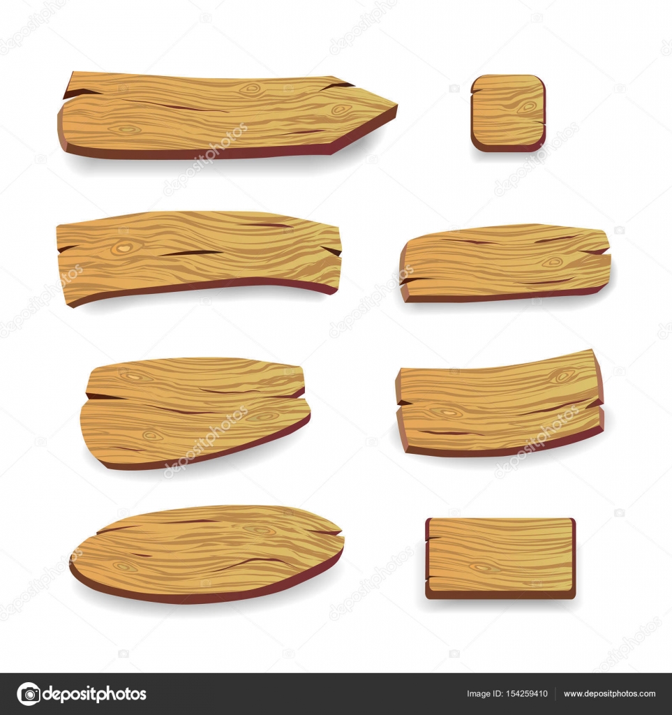 Wood panel set Stock Vector Image by ©genadiymolnia.gmail.com #154259410