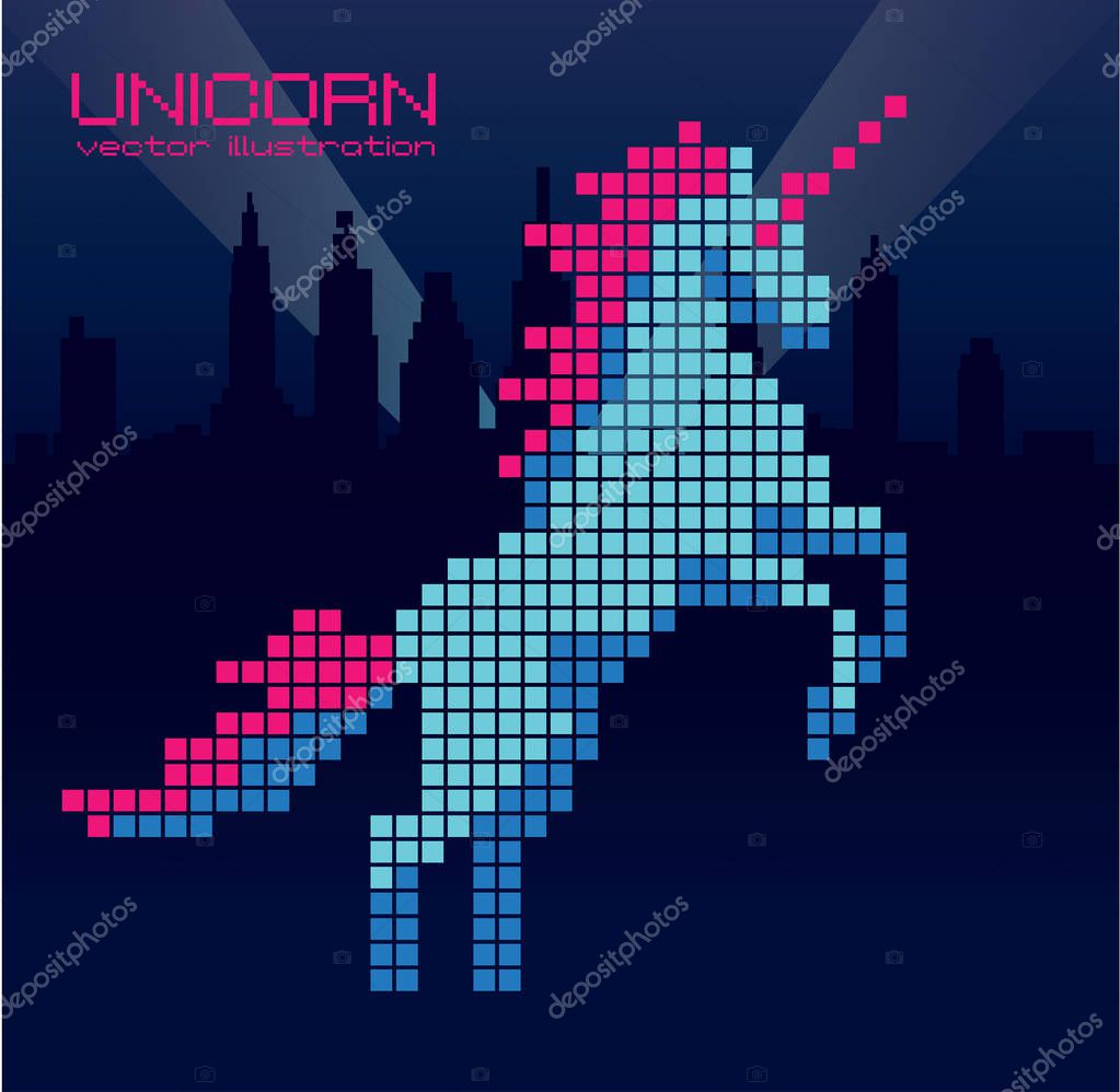 Pixel art. Unicorn. — Stock Vector © genadiymolnia.gmail.com #154259274 Pixel art. Unicorn. — Stock Vector © genadiymolnia.gmail.com #154259274