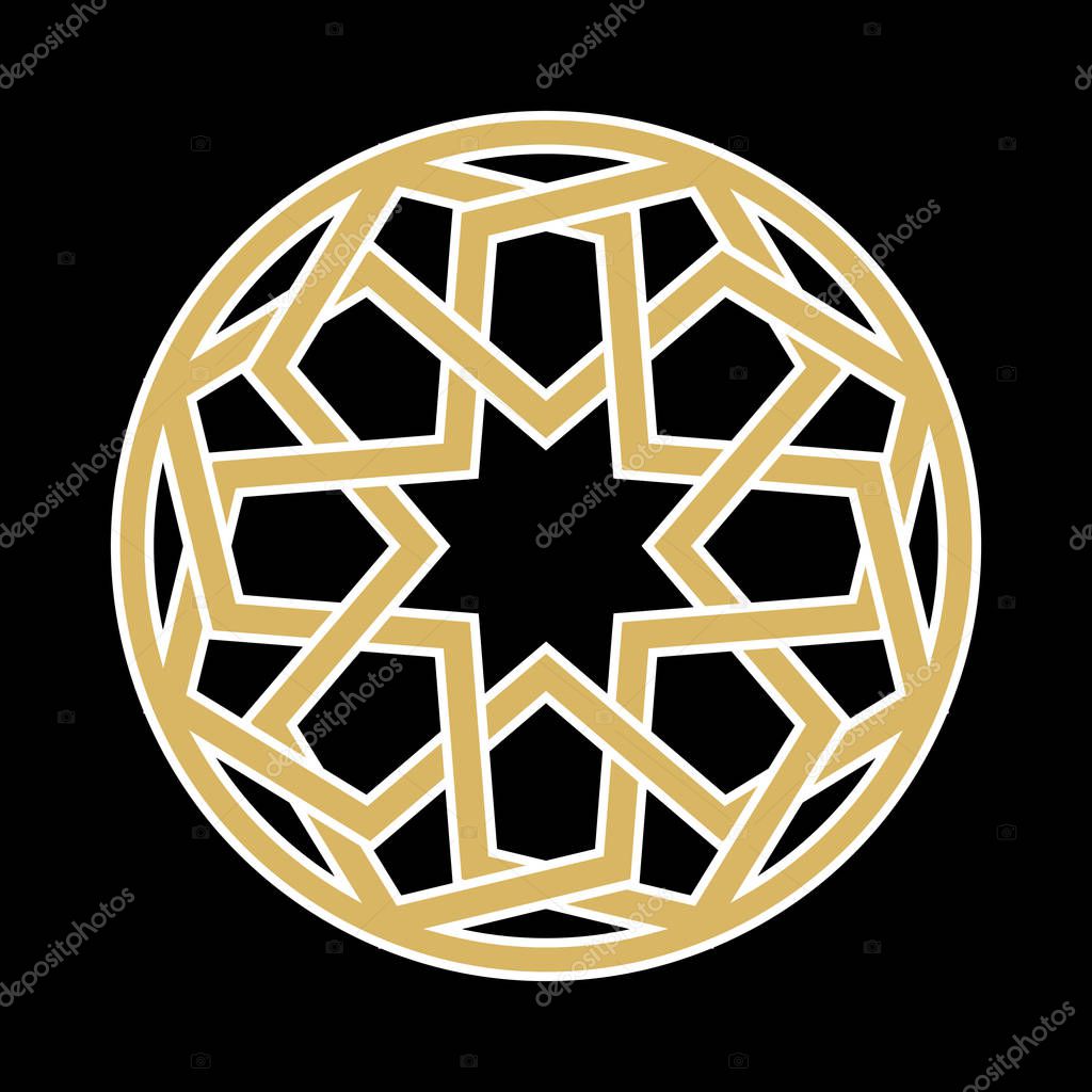 Patrón geométrico islámico Vector de stock por ©Koraysa 141440358