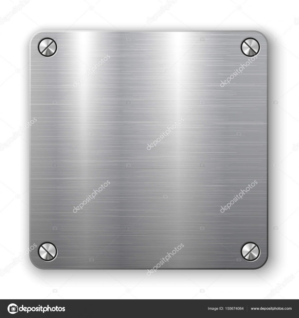Placa de metal 3D Vector de stock #155674064 de ©proffessorotto.gmail.com