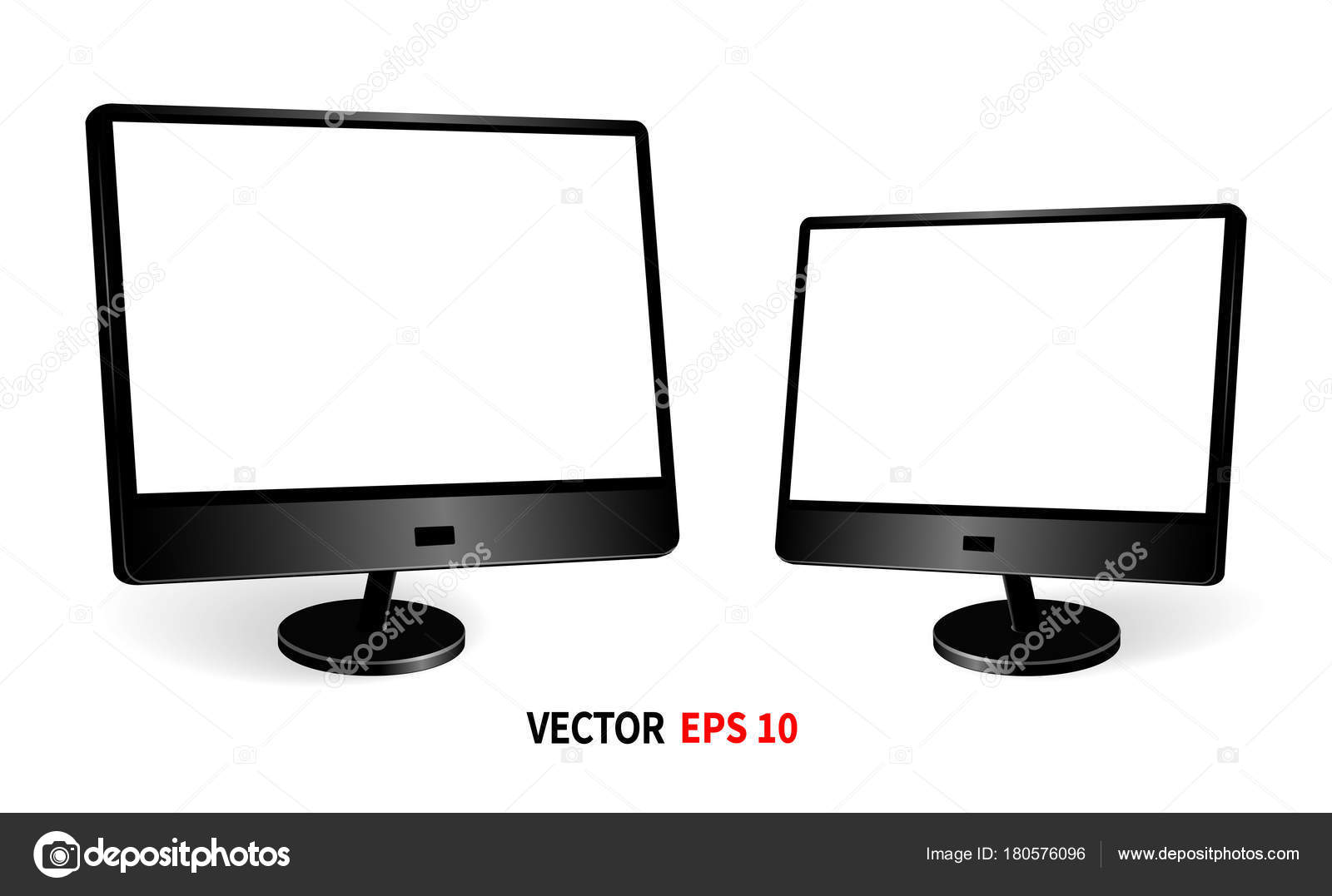 Template two monitors Stock Vector Image by ©danilina.olga.gmail.com ...