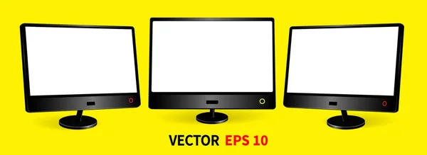 Template two monitors Stock Vector Image by ©danilina.olga.gmail.com ...