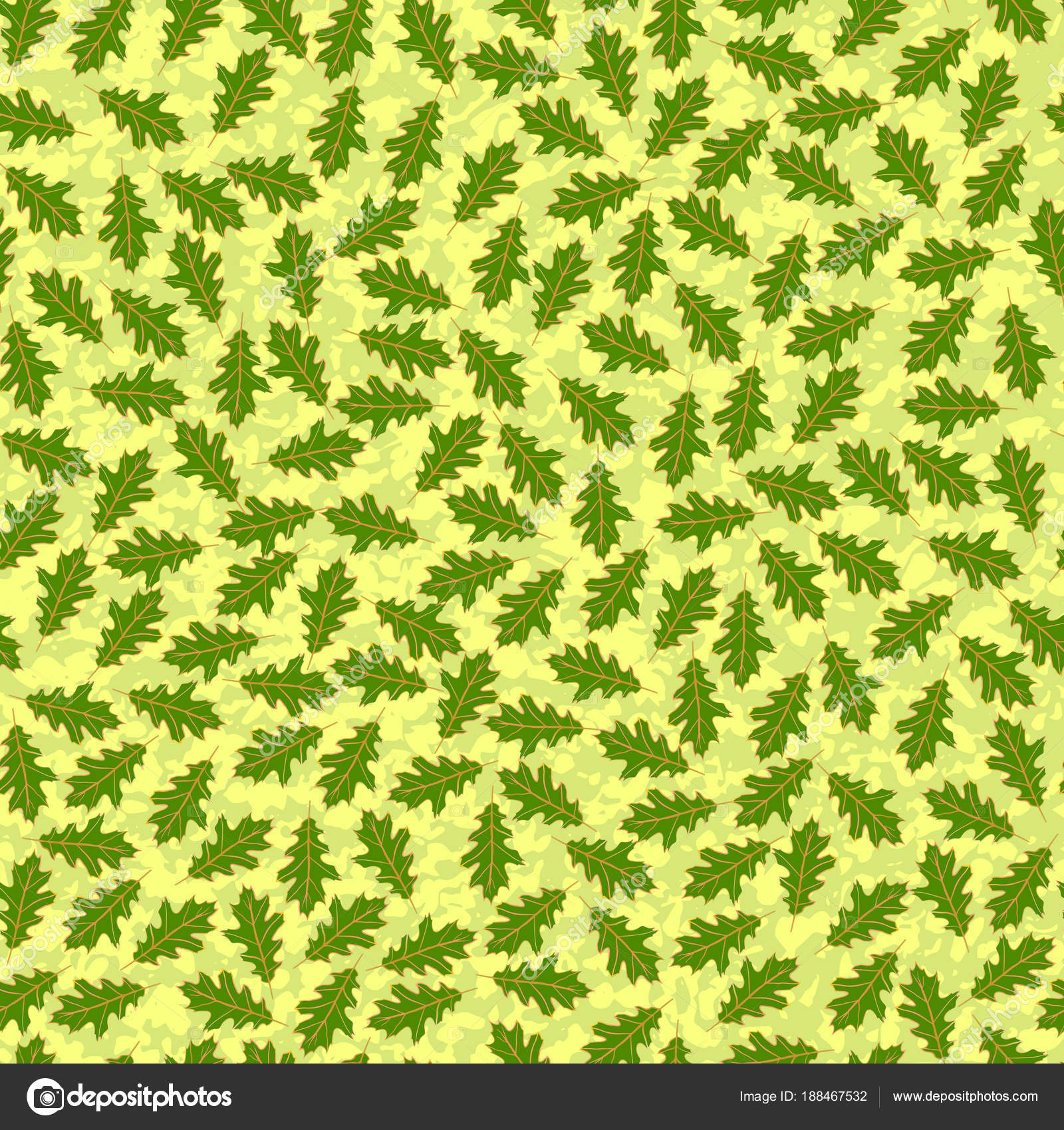 Seamless pattern of oak leaves — Free Stock Vector © danilina.olga ...