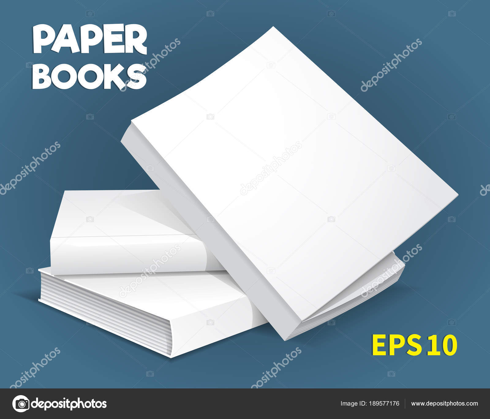 Mock-ups of paper books-01 Stock Vector Image by ©danilina.olga.gmail ...