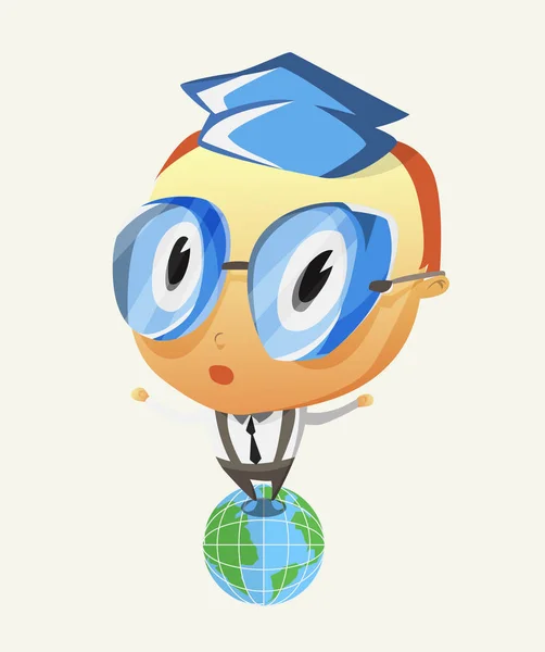 Smart student cartoon character Stock Vector Image by ©andrei.dvaretski ...