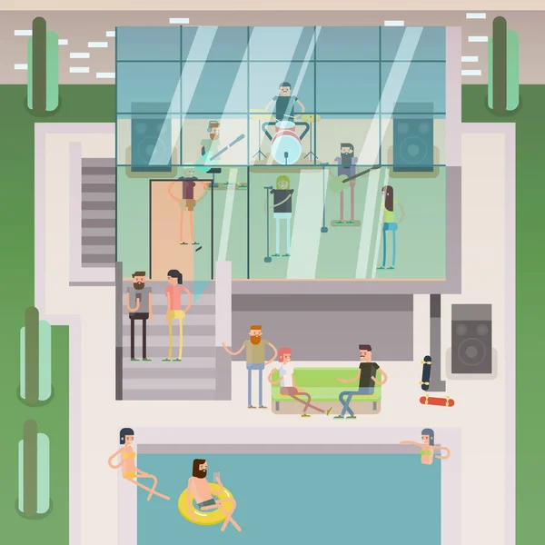 Coordinated work Vector Art Stock Images | Depositphotos