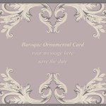 Vintage Baroque envelope Invitation card Imperial style. Vector decor ...