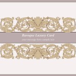 Vintage Baroque envelope Invitation card Imperial style. Vector decor ...