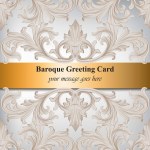Vintage Baroque envelope Invitation card Imperial style. Vector decor ...