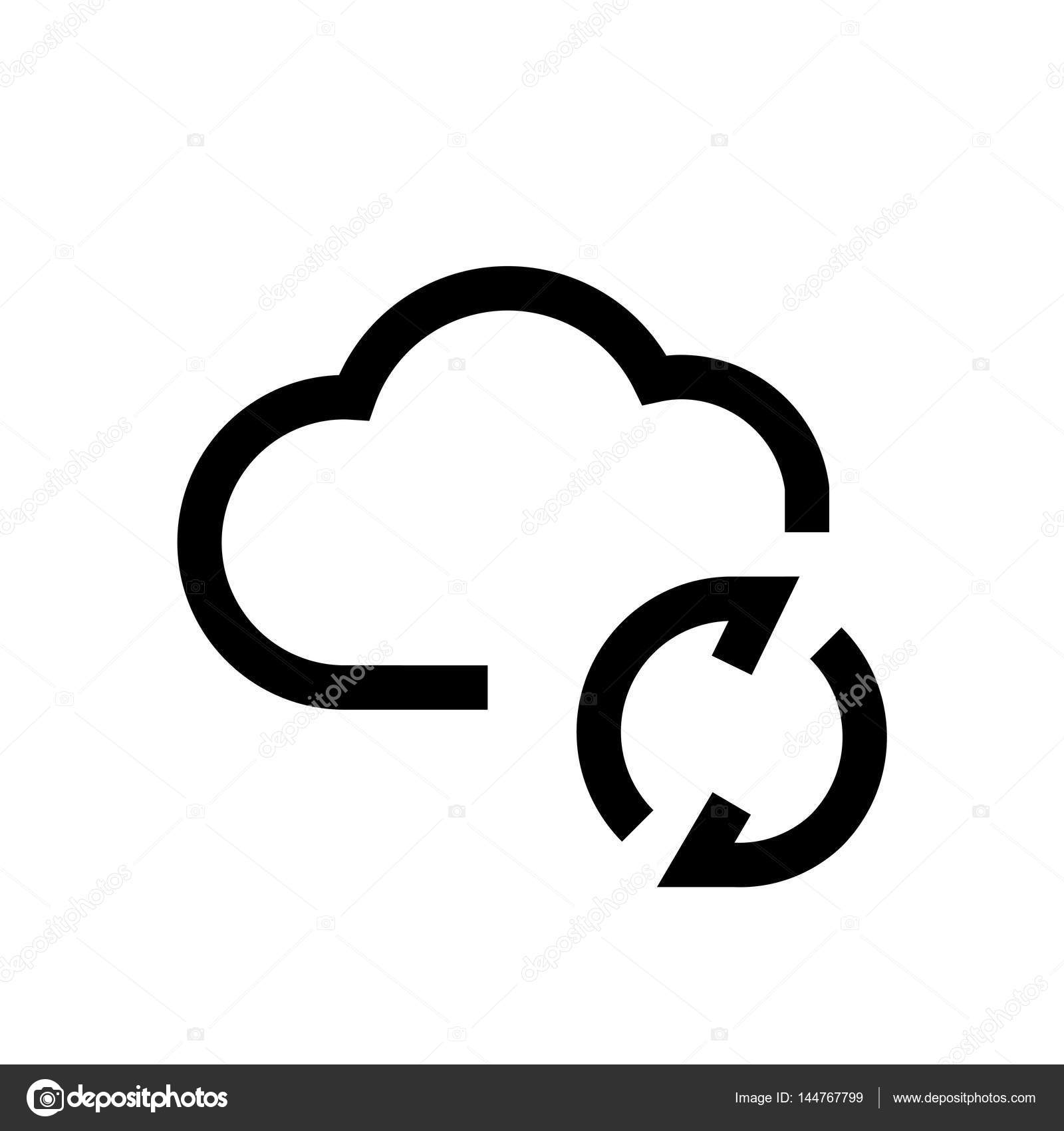 Cloud mini line icon Stock Vector Image by ©Howcolour #144767799
