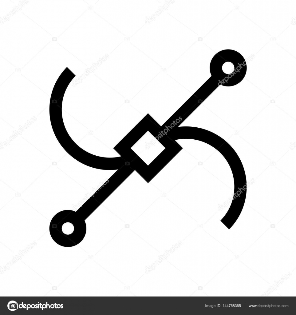 Pen tool mini line, icon Stock Vector by ©Howcolour 144768365
