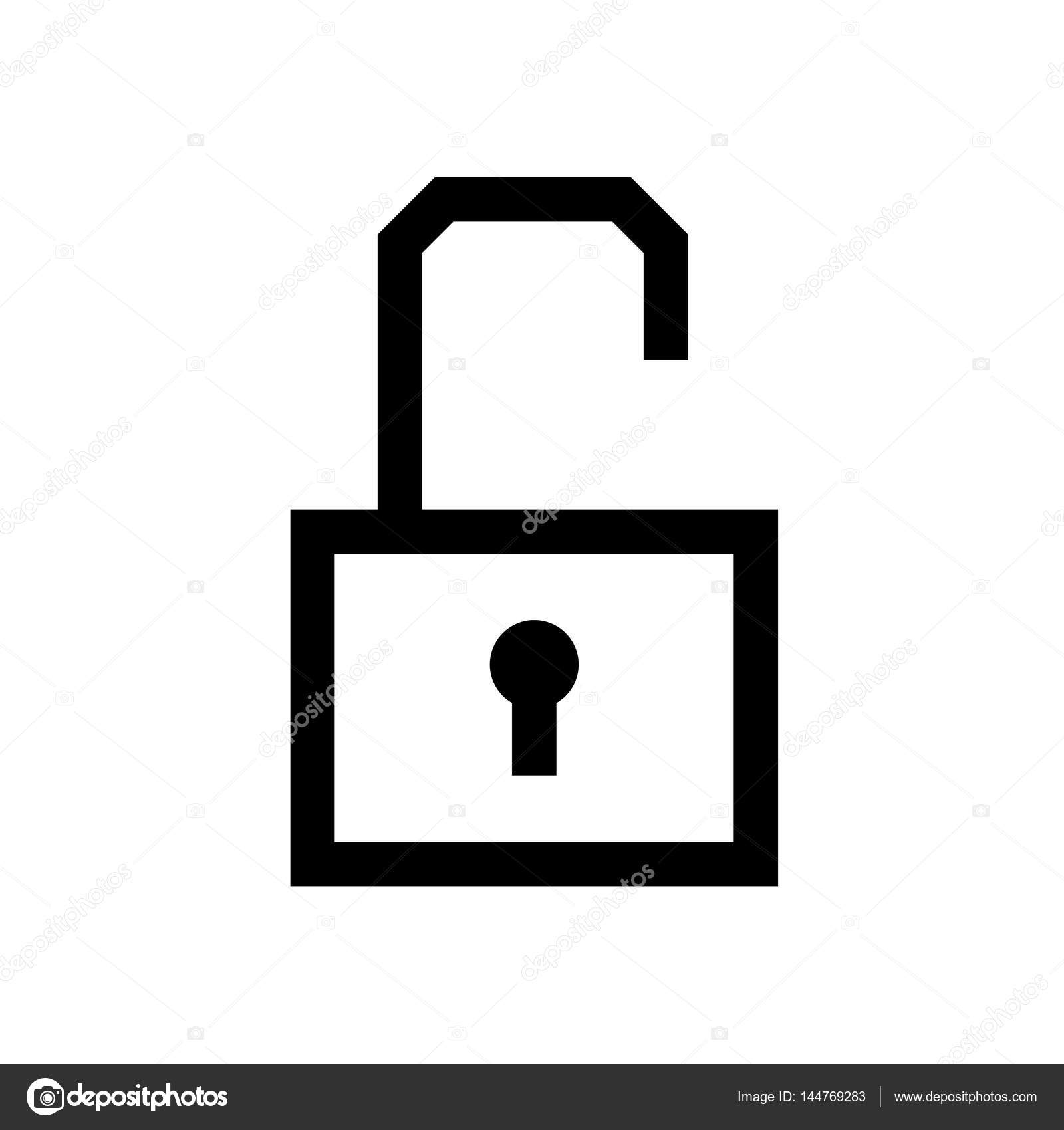 Lock mini line, icon Stock Vector Image by ©Howcolour #144769283