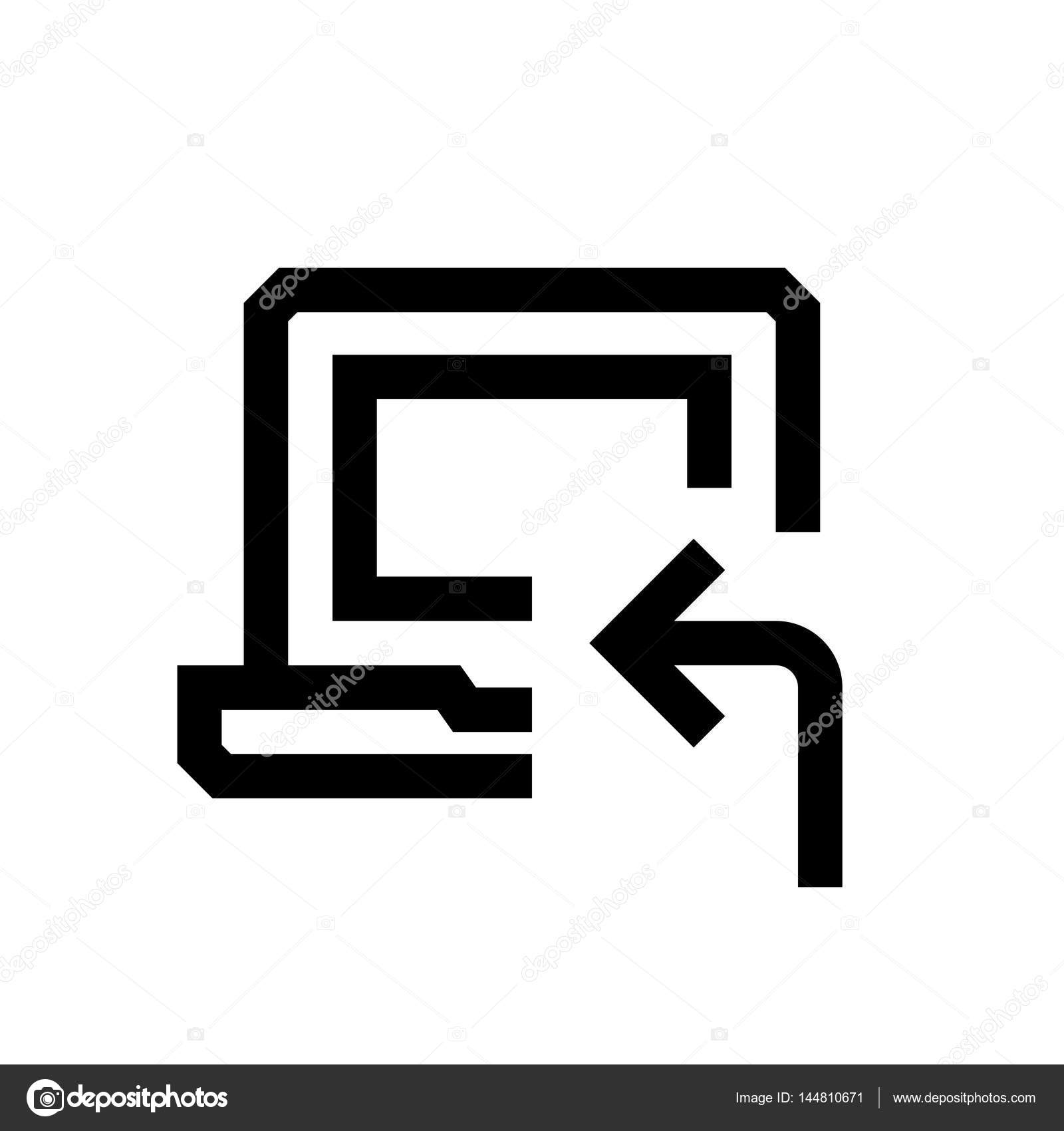 Computer mini line icon Stock Vector by ©Howcolour 144810671