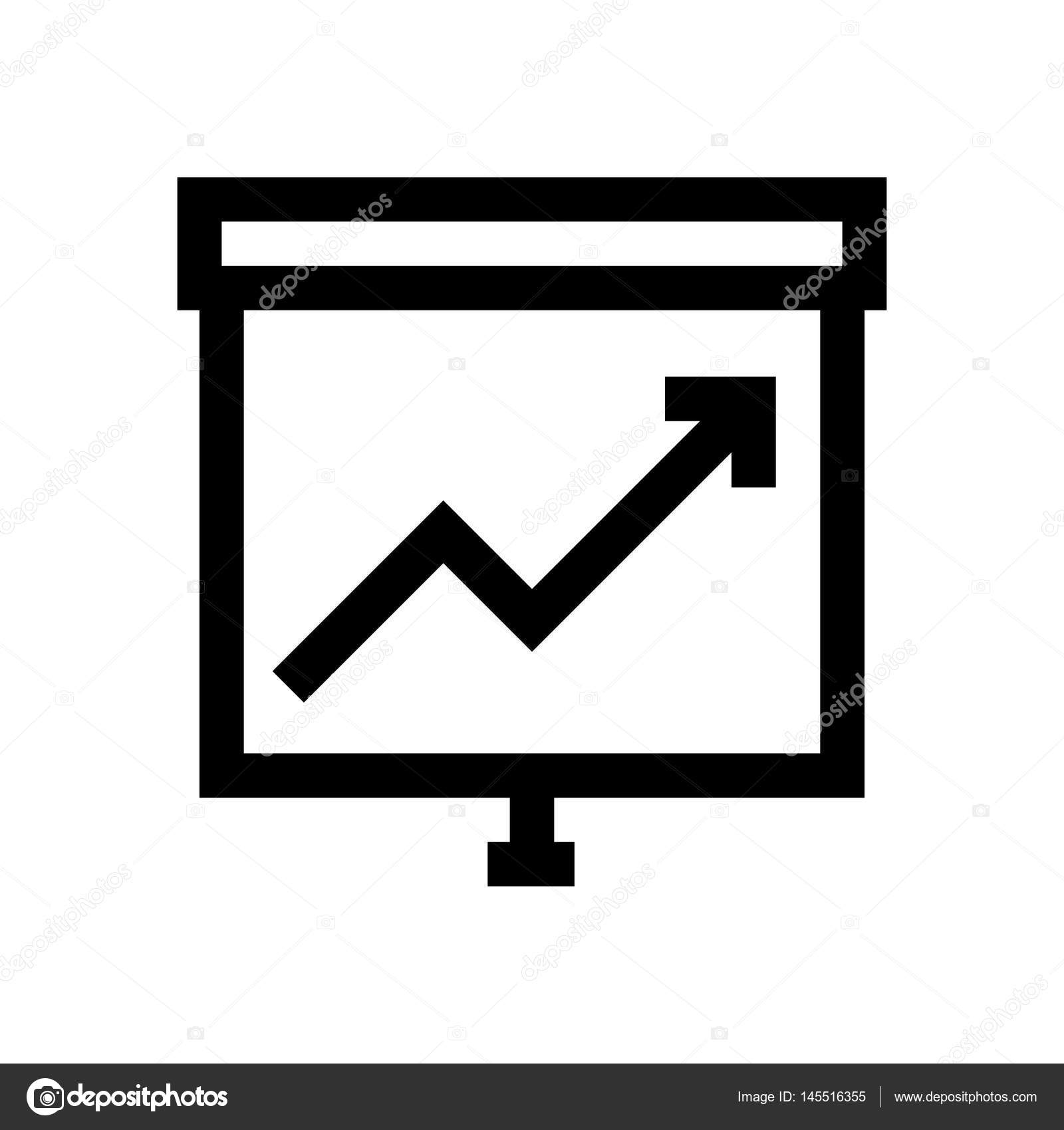 Chart, graphic mini line, icon Stock Vector by ©Howcolour 145516355