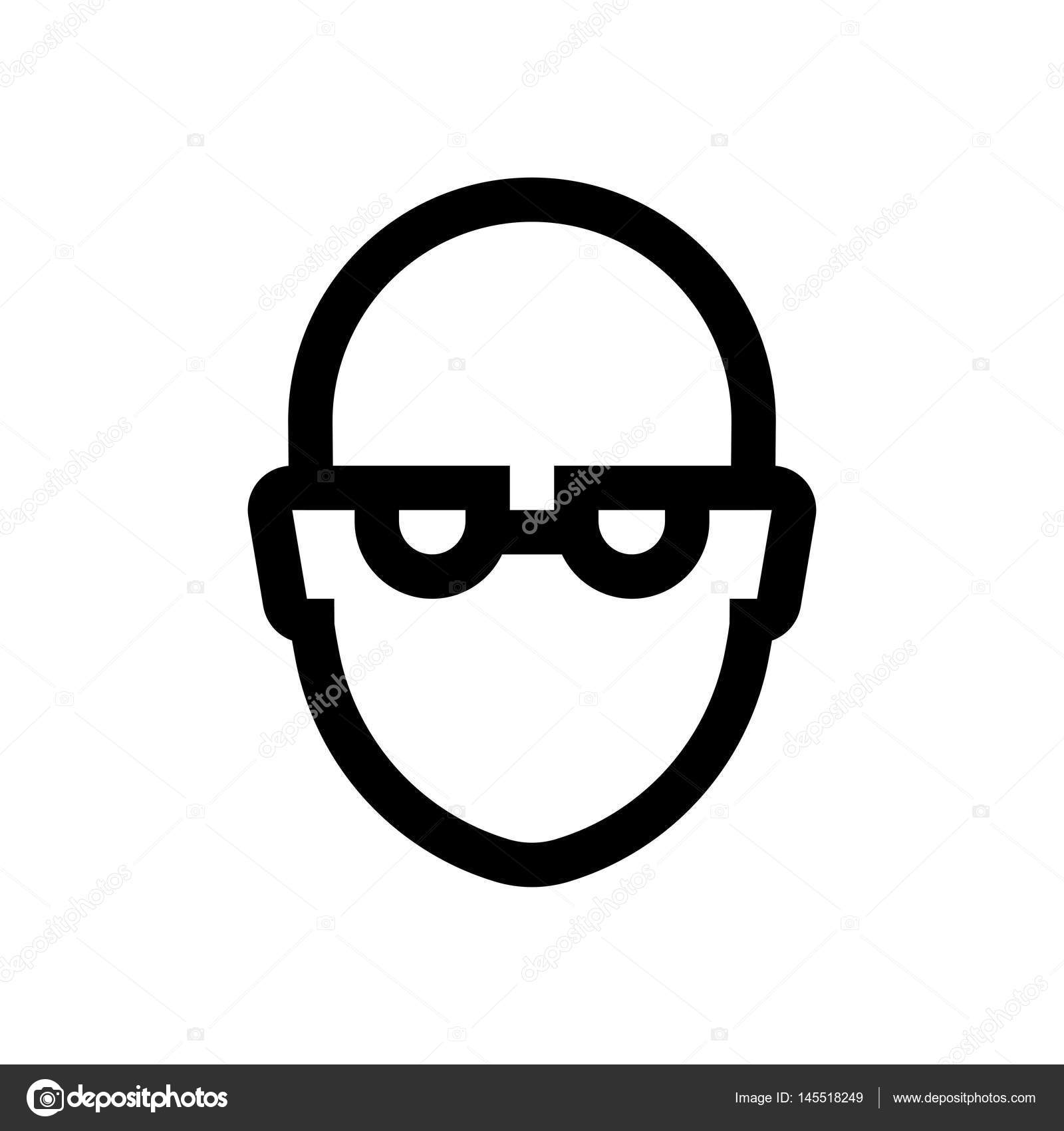 Male avatar mini line, icon Stock Vector Image by ©Howcolour #145518249