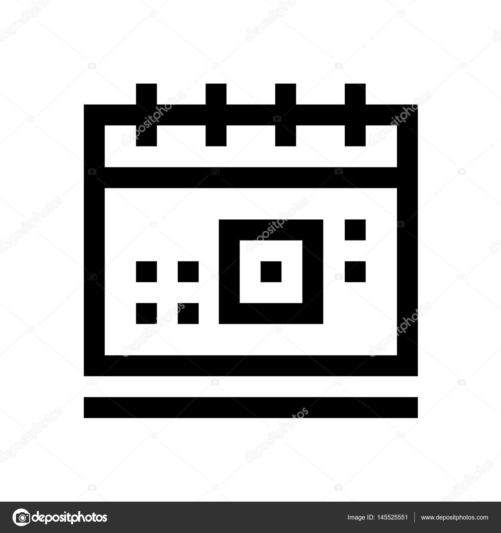 Calendar mini line, icon Stock Vector Image by ©Howcolour #145525551