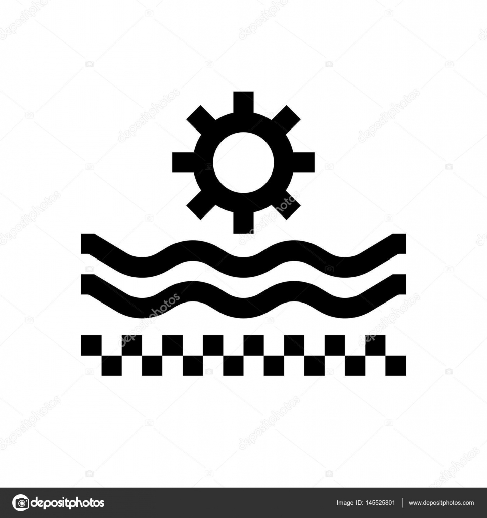 Sea shore mini line, icon Stock Vector by ©Howcolour 145525801