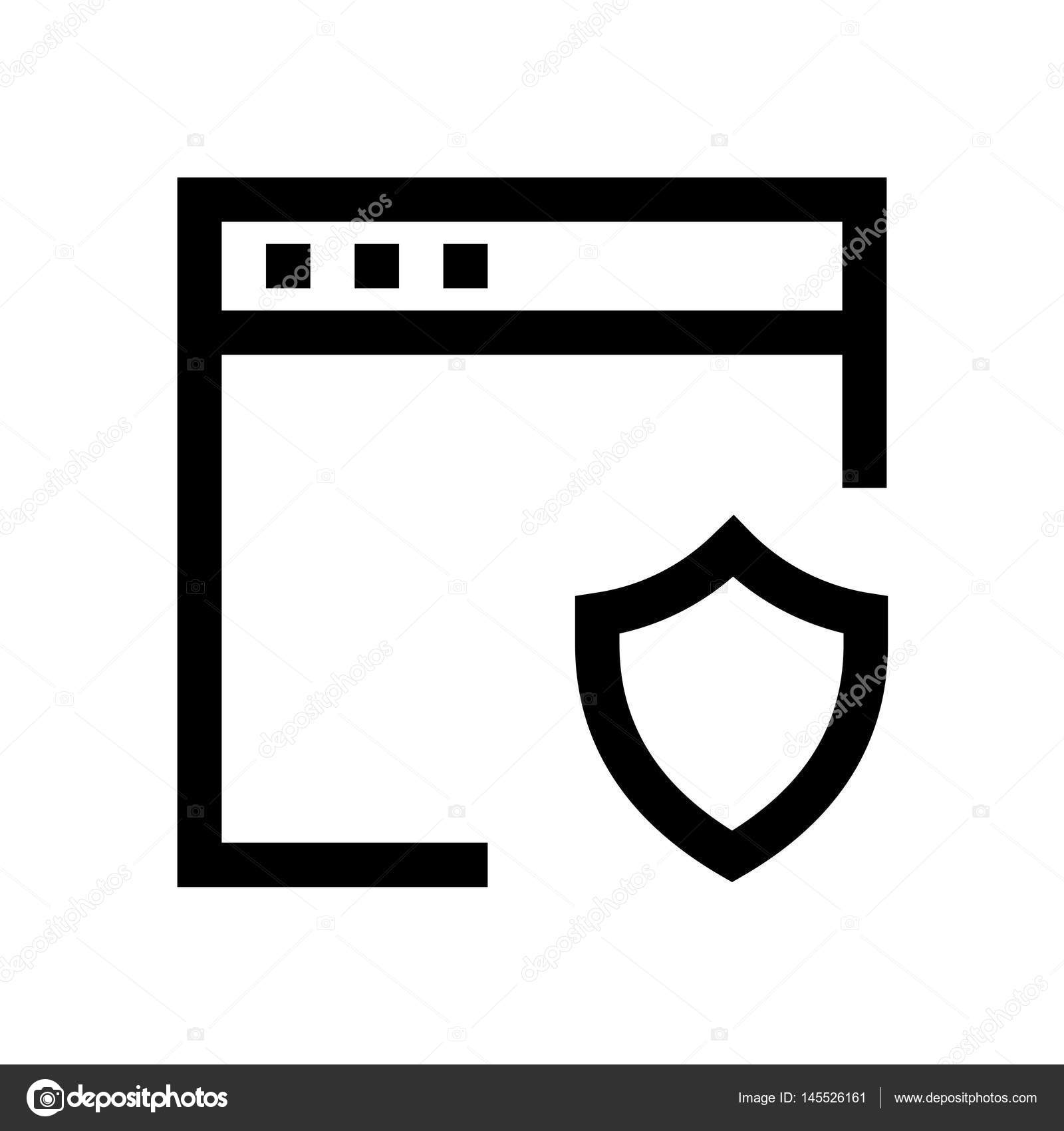 Browser mini line, icon Stock Vector by ©Howcolour 145526161