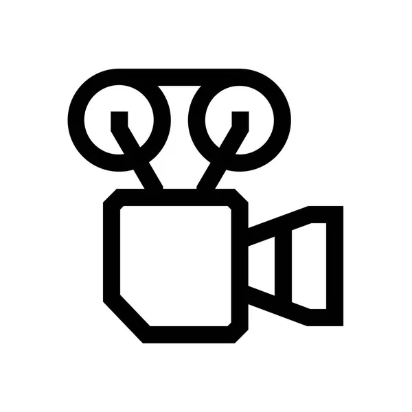 Camera Man Bold Line Stick Figure Icon Illustration Vector Editable ...