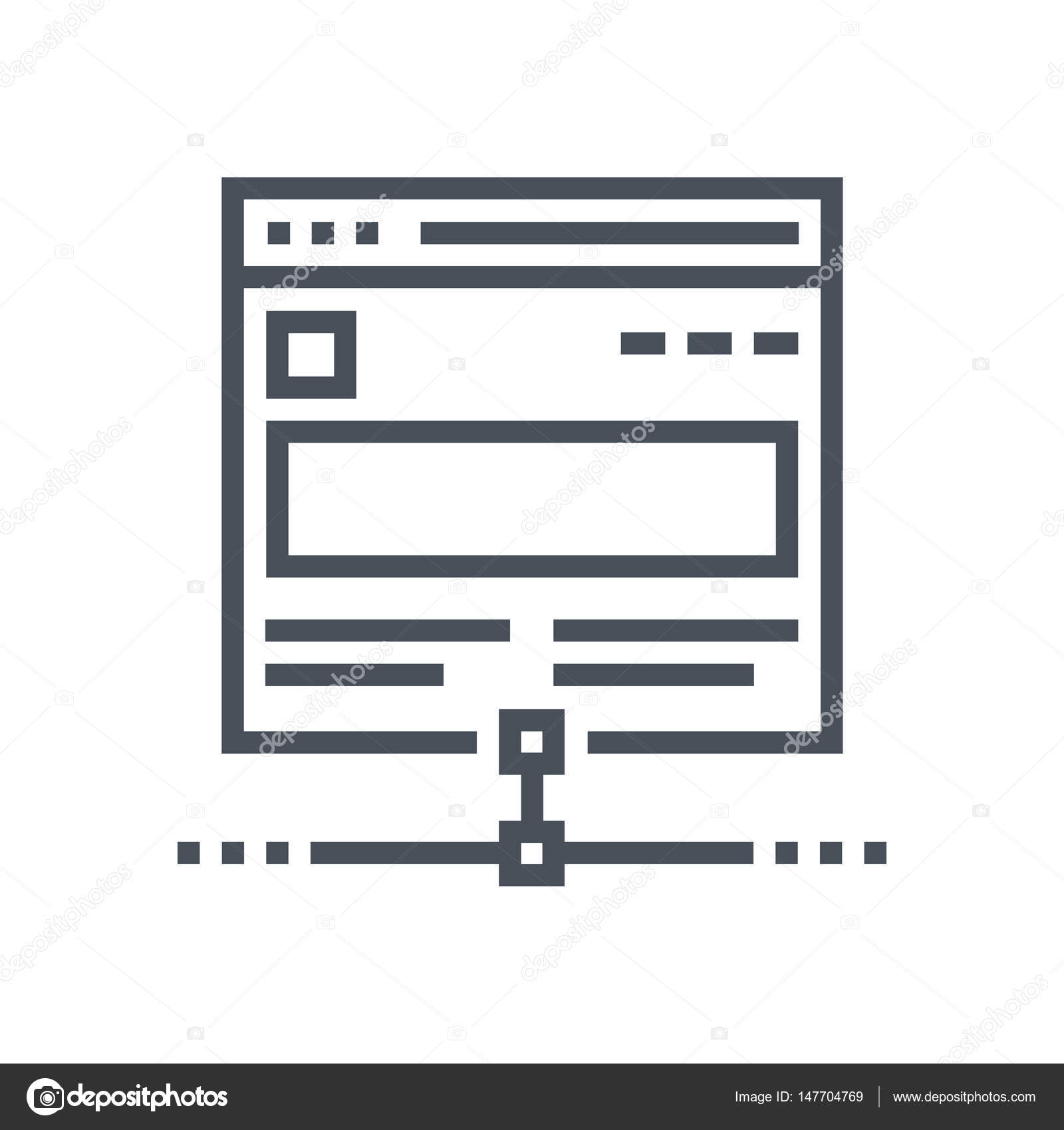 Corporate website icon Stock Vector Image by ©Howcolour #147704769