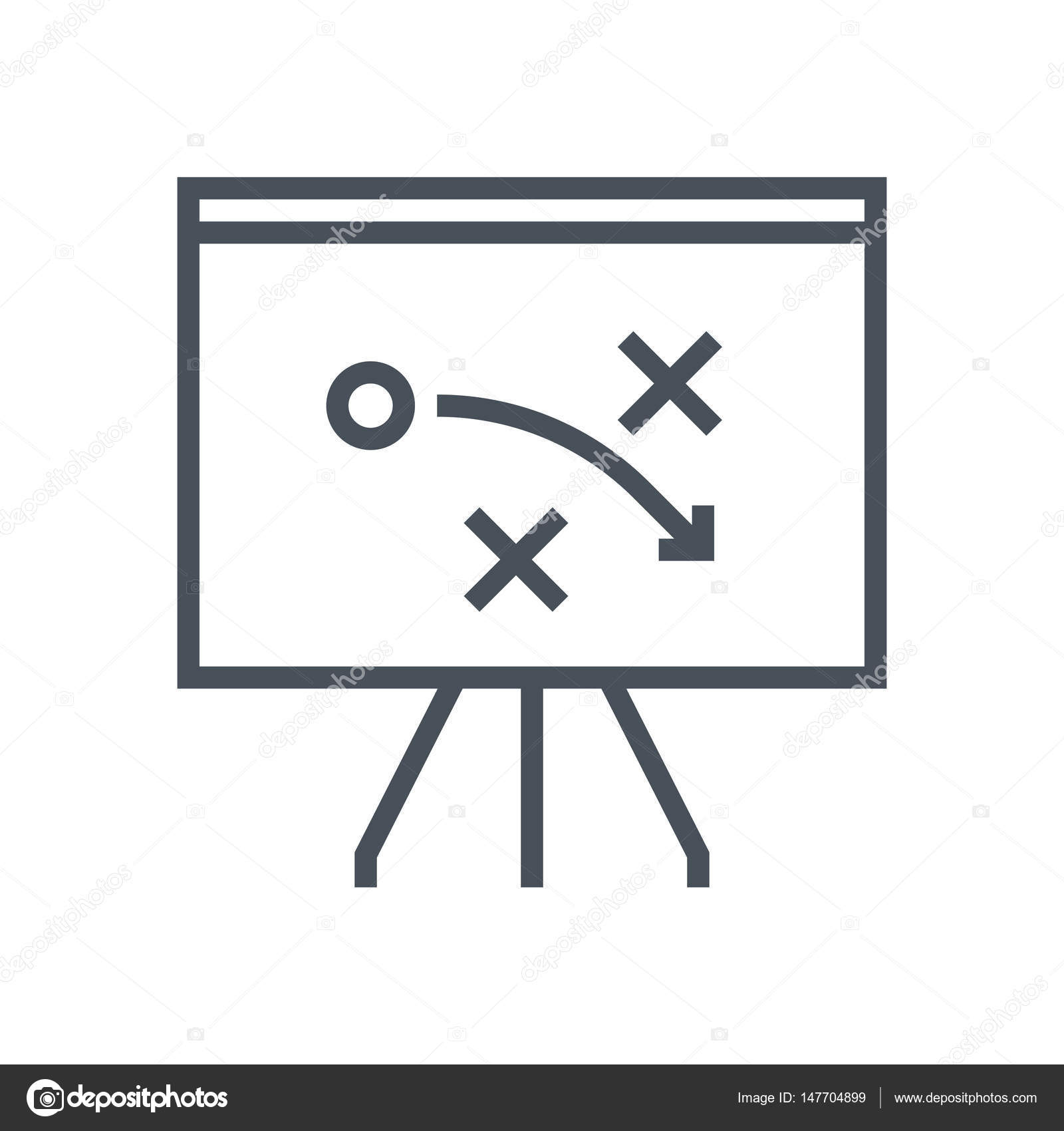 Strategy tactics icon Stock Vector Image by ©Howcolour #147704899