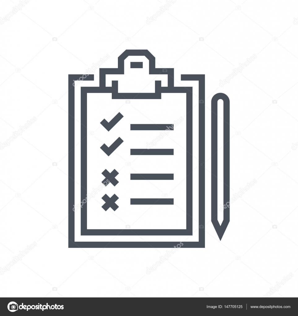 Survey test icon Stock Vector Image by ©Howcolour #147705125