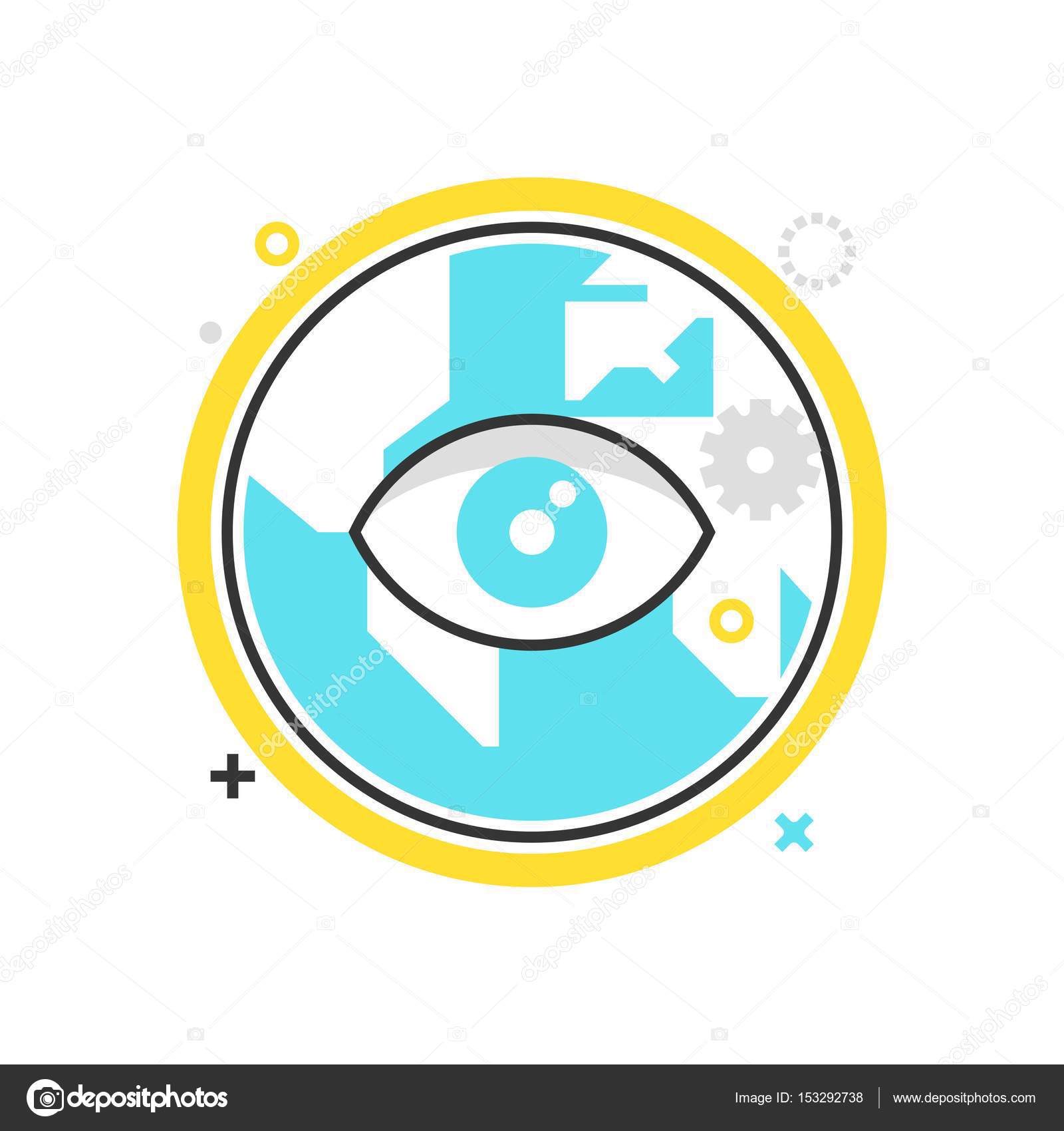 Color box icon, vision illustration, icon Stock Vector Image by ...