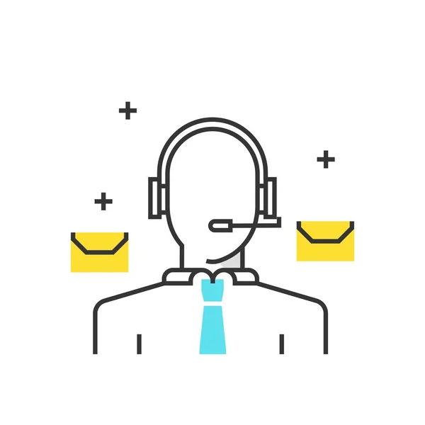 Male customer service icon Stock Vector Image by ©Howcolour #98443020