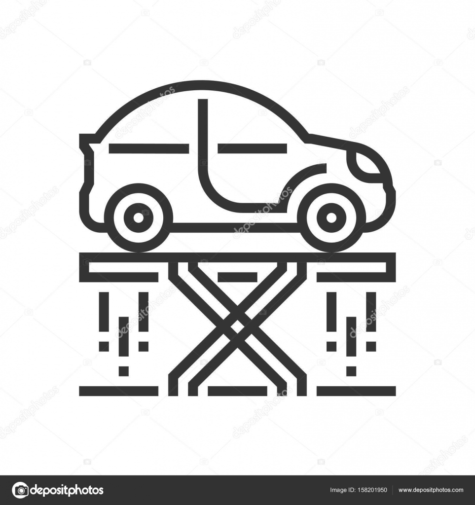 Car lifter icon Stock Vector Image by ©Howcolour #158201950