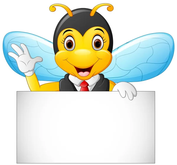 Bee with sign Stock Vector Image by ©interactimages #10273092