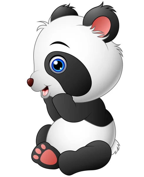 Cute panda sit on tree stump Stock Vector Image by ©dualoro #133181142