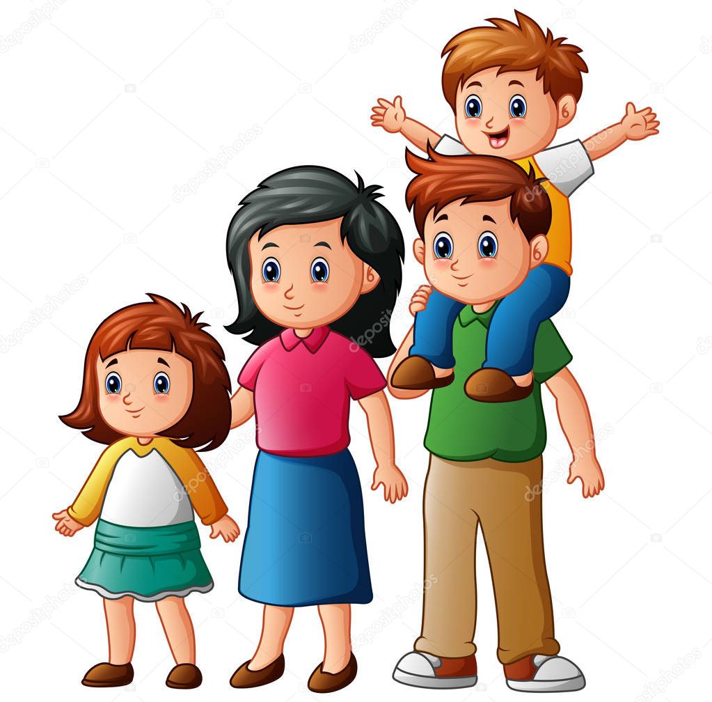 Felice famiglia cartone animato Illustrazione stock di ©dualoro #161644972 Felice famiglia cartone animato Illustrazione stock di ©dualoro #161644972