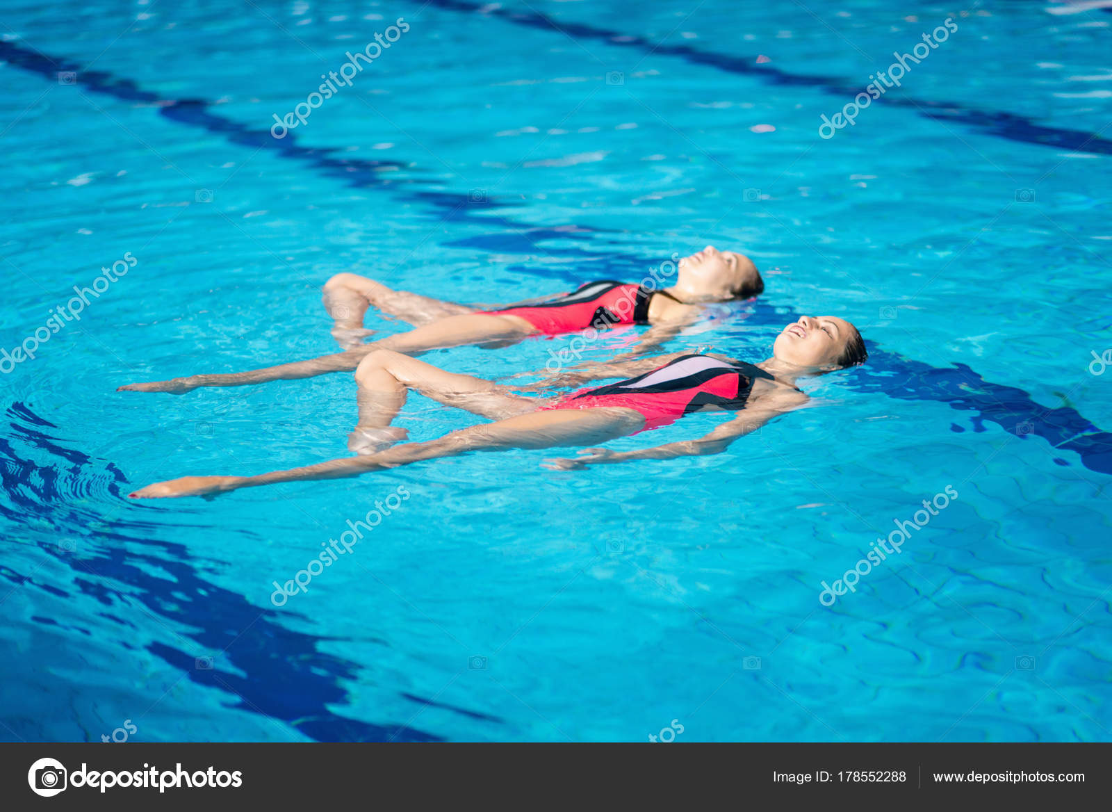Synchronized Swimmers Pool — Stock Photo © microgen #178552288 Synchronized Swimmers Pool — Stock Photo © microgen #178552288