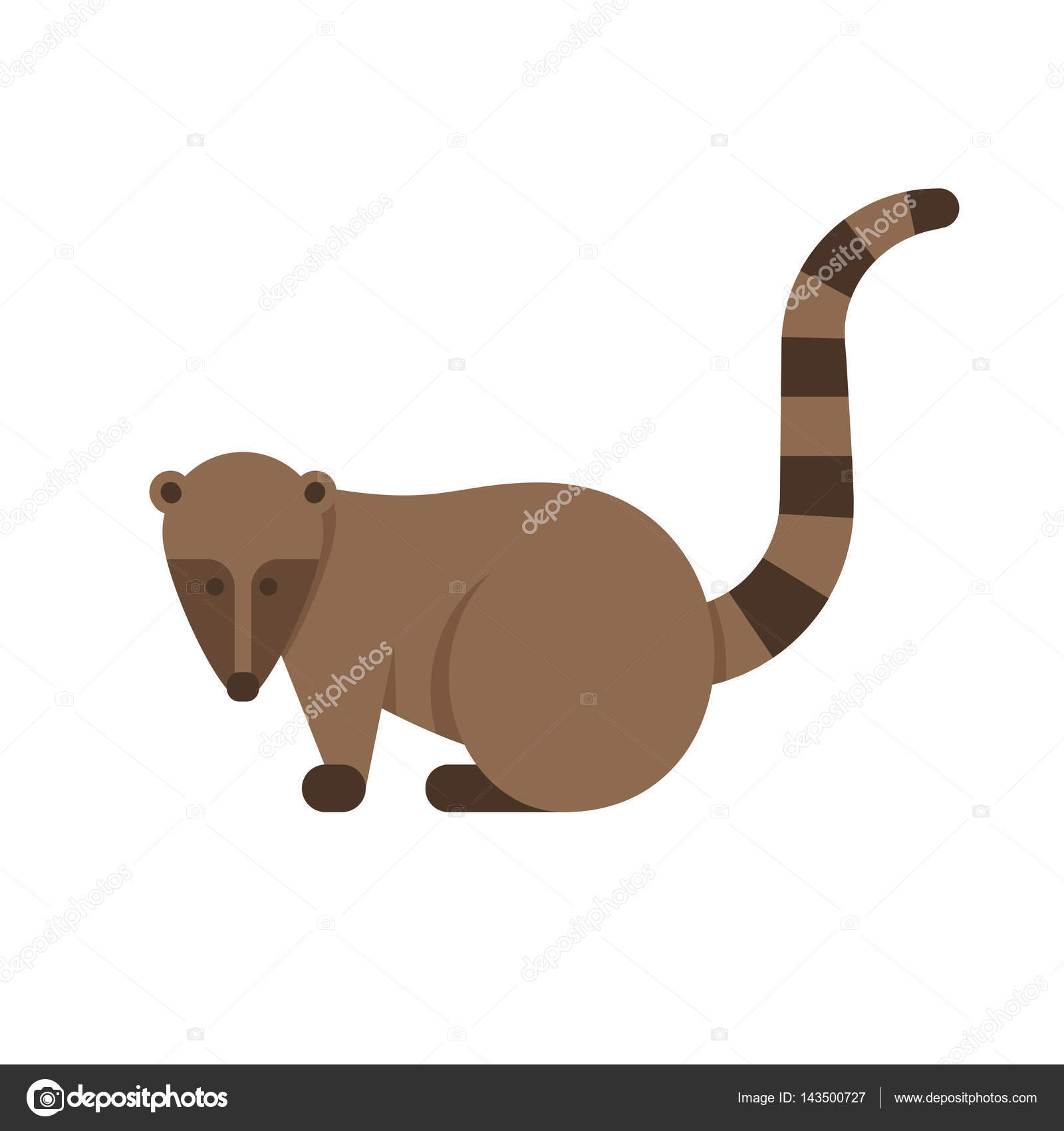 Ilustración de estilo plano vectorial de nasua . Vector de stock #143500727 de ©tkronalter9 ...