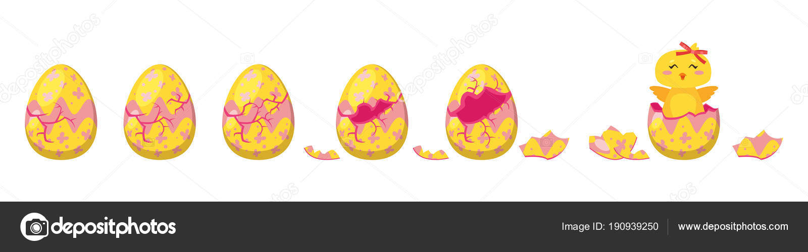 Chick hatch animation from egg Stock Vector Image by ©tkronalter9.gmail ...