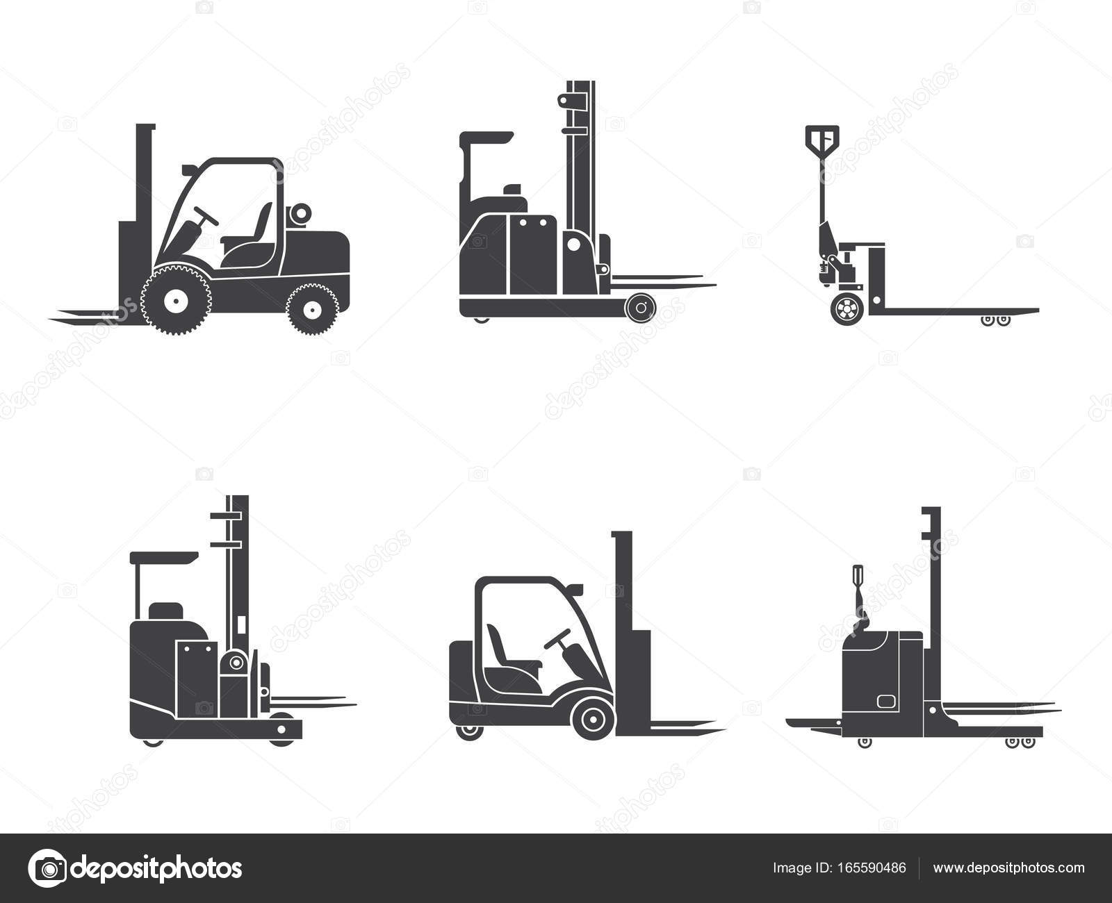Set of lifting machine icons Stock Vector Image by ©WINS86 #165590486