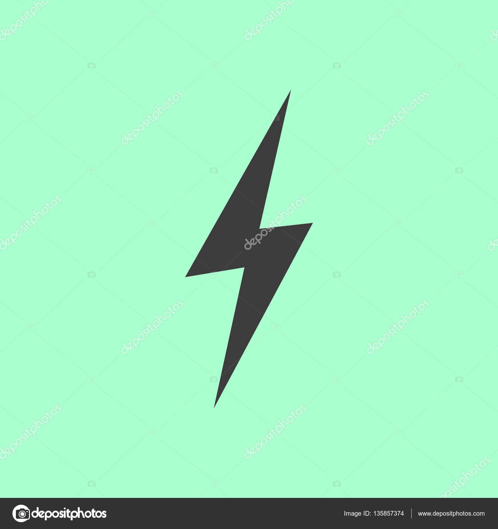 Signo de icono de rayo Vector de stock #135857374 de ©risovalka2015 ...