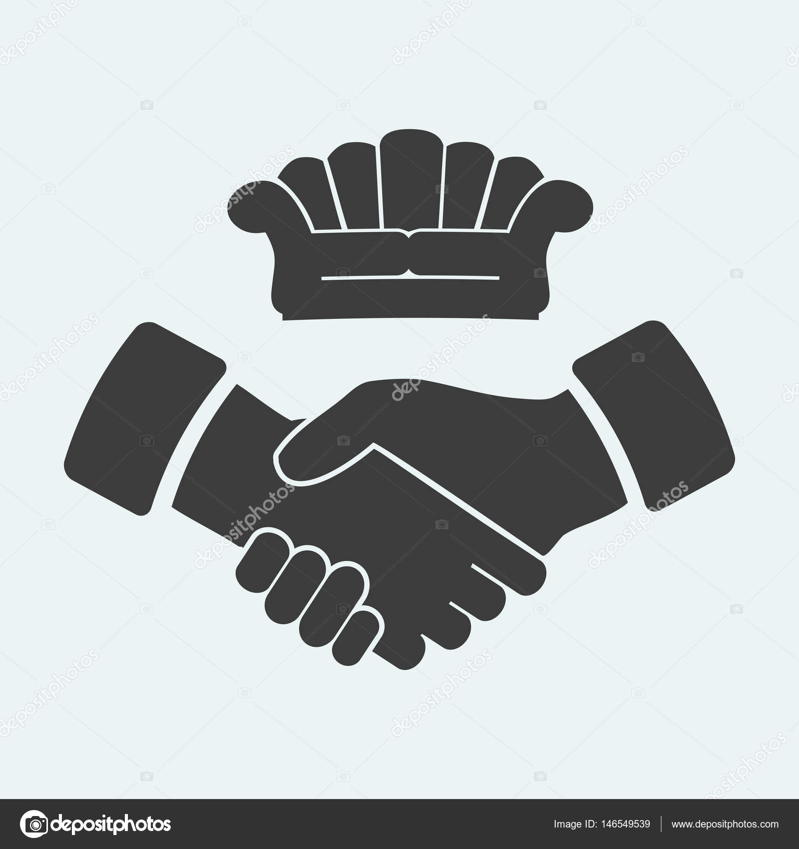 Couch, handshake icon Stock Vector by ©risovalka2015.gmail.com 146549539