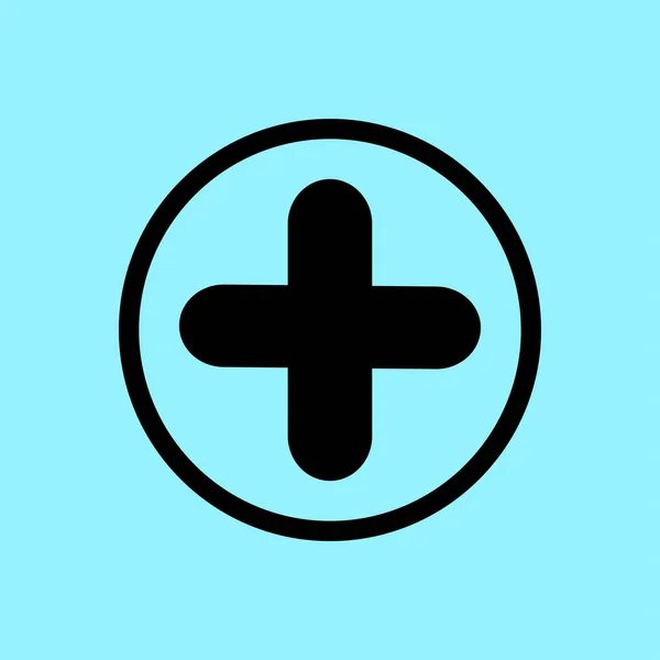 Plus icon illustration — Stock Vector © risovalka2015.gmail.com #145083745