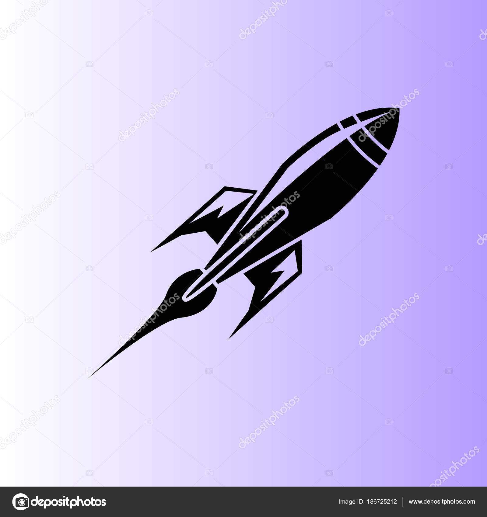 Rocket Vector Simple Icon Stock Vector by ©risovalka2015.gmail.com ...