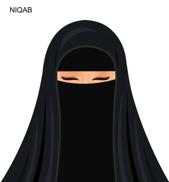 Vector Burqa Style Beautiful Arabic Muslim Woman In Burqa Stock Vector Image By ©nikolay Dzhi