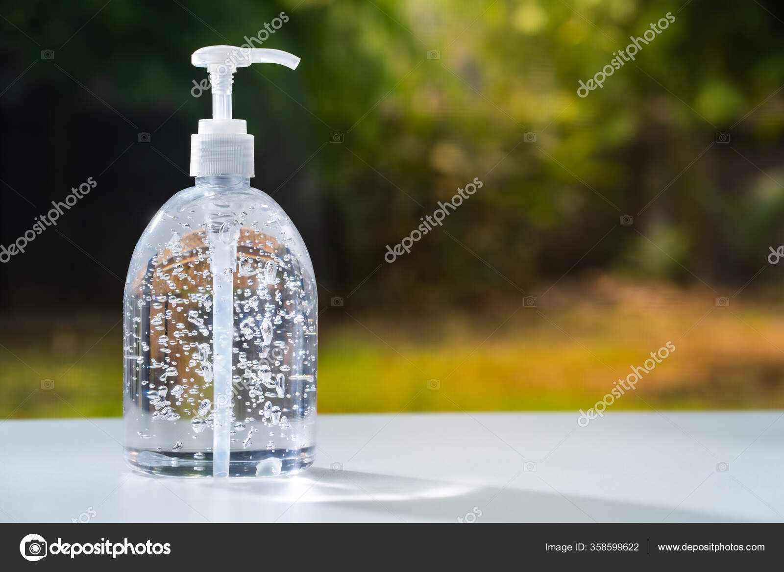 Septic Hand Gel N95 Mask White Table Health Concept — Stock Photo ...