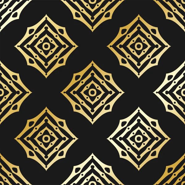 Gold 3d greek vector seamless pattern. Repeat tribal abstract ...