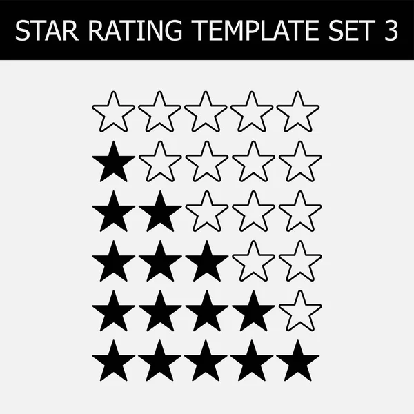 Star rating template Vector Art Stock Images | Depositphotos