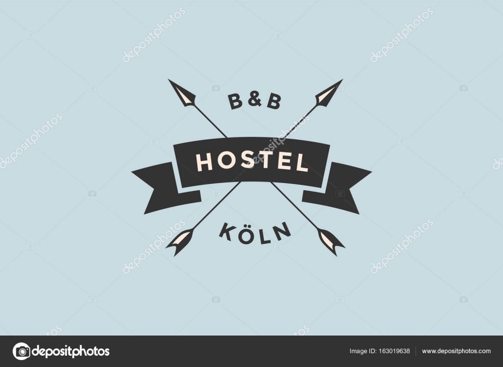 Emblem of Hostel with arrows Stock Vector Image by ©FoxysGraphic #163019638