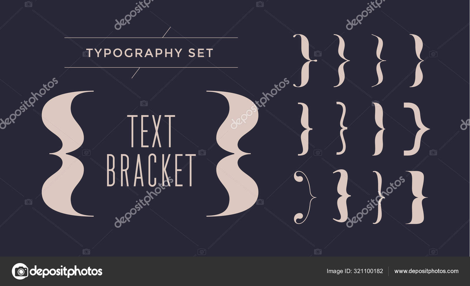 Curly Brackets Frame